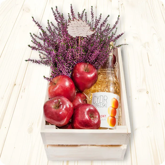 Czerwone symbole jesieni - Poczta Kwiatowa® jabłka wrzosy